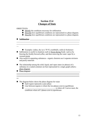 Chemistry - Chp 13 - States of Matter - Notes | DOC
