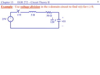 Chapter 13 – Circuit Analysis using Laplace Transforms.pptx | Computer Networking | Computing