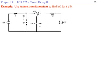 Chapter 13 – Circuit Analysis using Laplace Transforms.pptx | Computer Networking | Computing