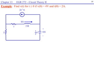 Chapter 13 – Circuit Analysis using Laplace Transforms.pptx | Computer Networking | Computing