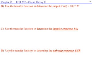 Chapter 13 – Circuit Analysis using Laplace Transforms.pptx | Computer Networking | Computing
