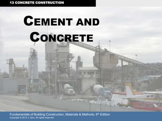 Chapter 13 Concrete Construction | PPTX