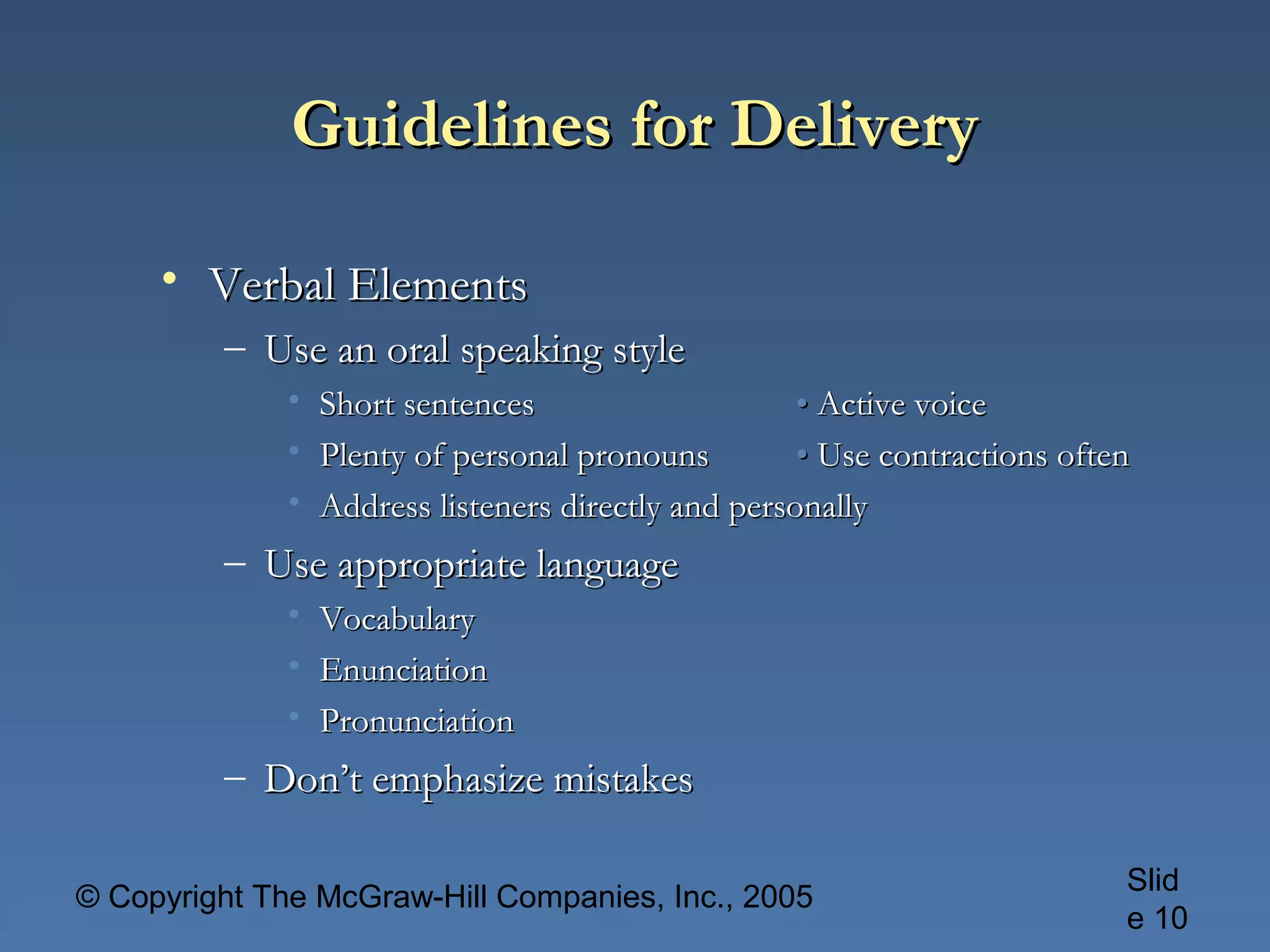 Chapter 13 delivering the pres | PPT