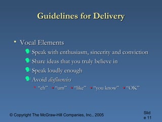 Chapter 13 delivering the pres | PPT