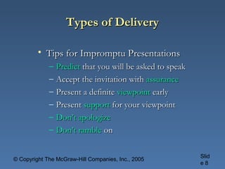 Chapter 13 delivering the pres | PPT