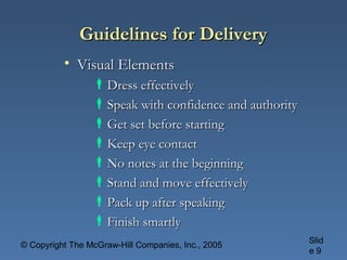 Chapter 13 delivering the pres | PPT