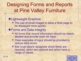 Chapter13 designing forms and reports | PPT