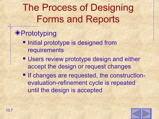 Chapter13 designing forms and reports | PPT