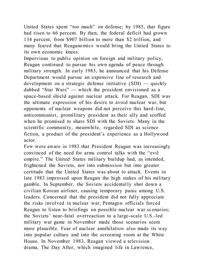 CHAPTER 13Drawn to SummitsPolitical Cartoons on President Reagan | PDF