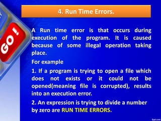 Chapter 13 exceptional handling | PPTX