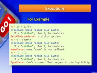 Chapter 13 exceptional handling | PPTX