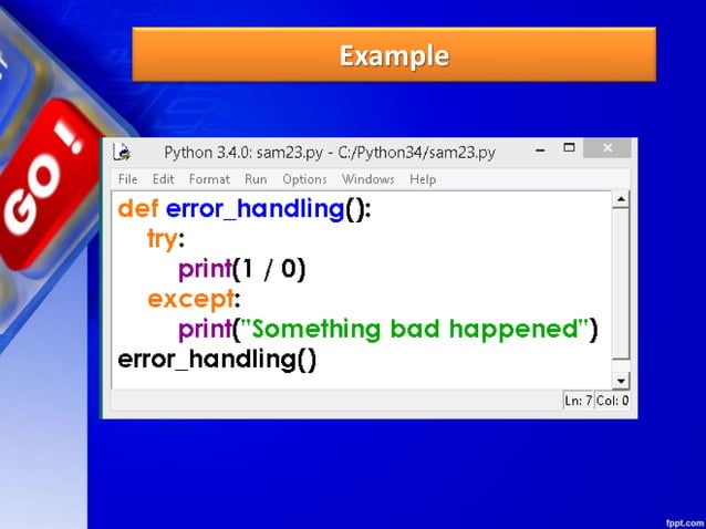 Chapter 13 exceptional handling | PPTX | Programming Languages | Computing