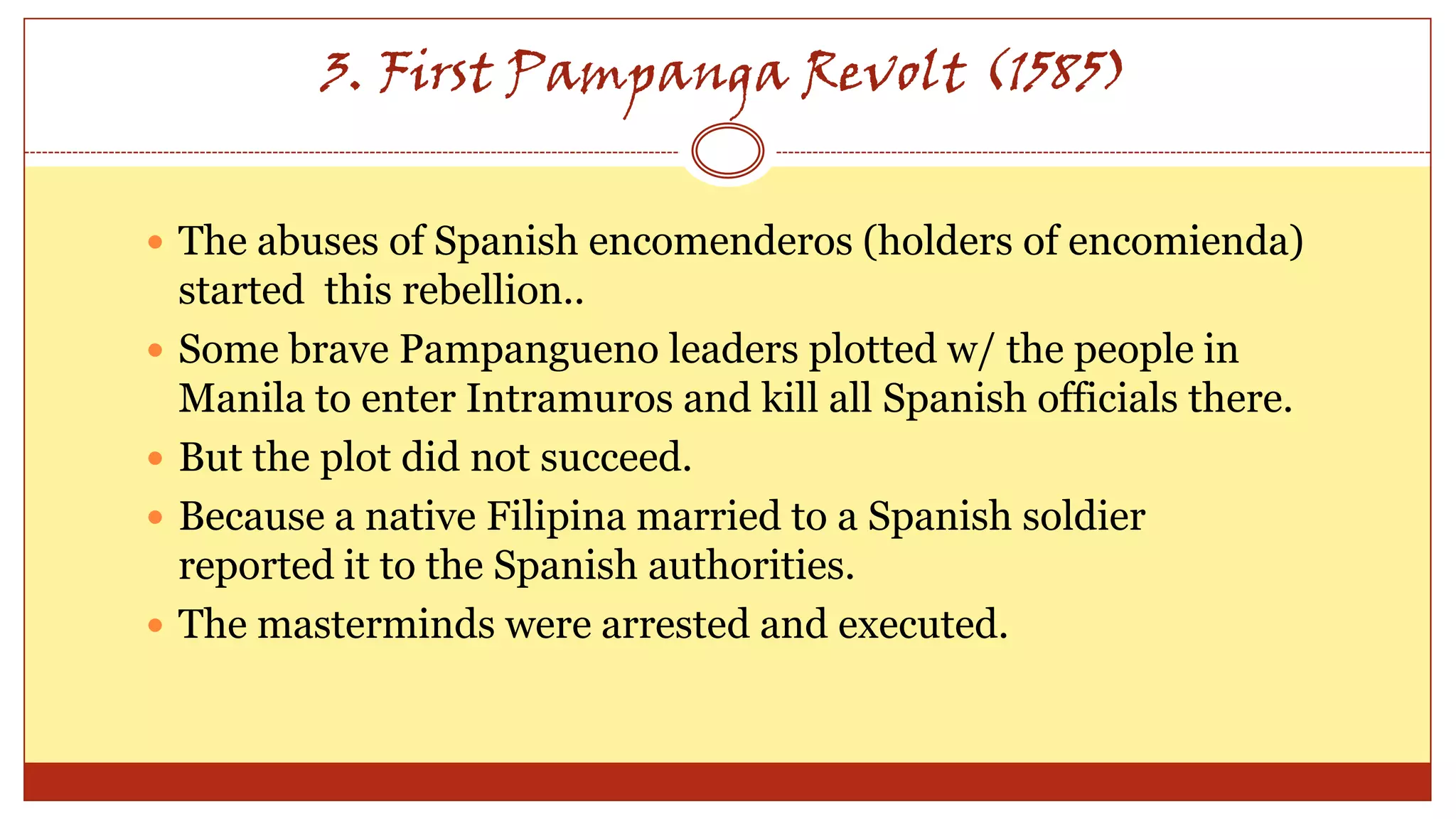 Chapter 13 filipino revolts against spain | PPTX