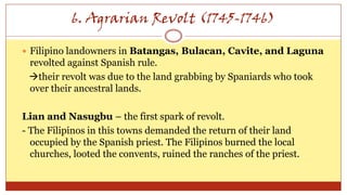 Chapter 13 filipino revolts against spain | PPTX