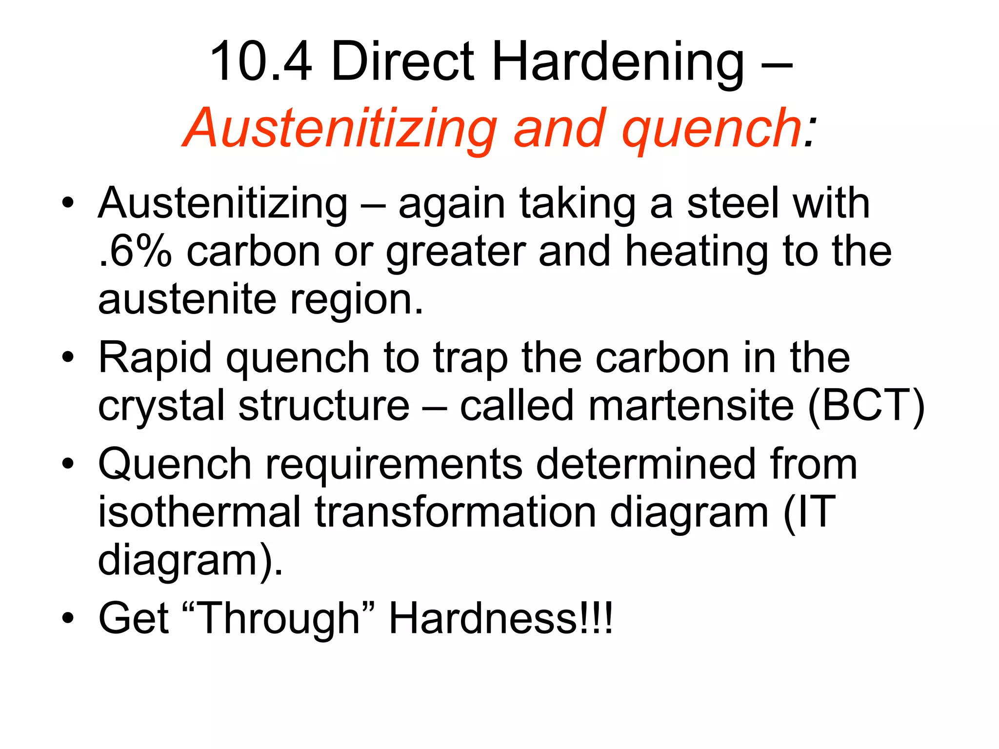 Heat treatment of steels | PPT