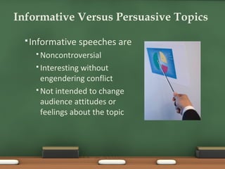 Chapter 13 informative speaking m12 | PPT