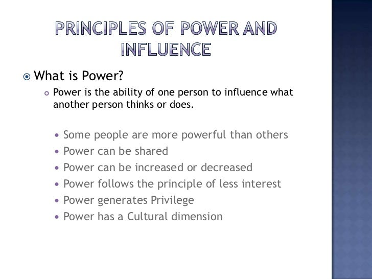 Chapter 13 Interpersonal Power and Influence Power Point