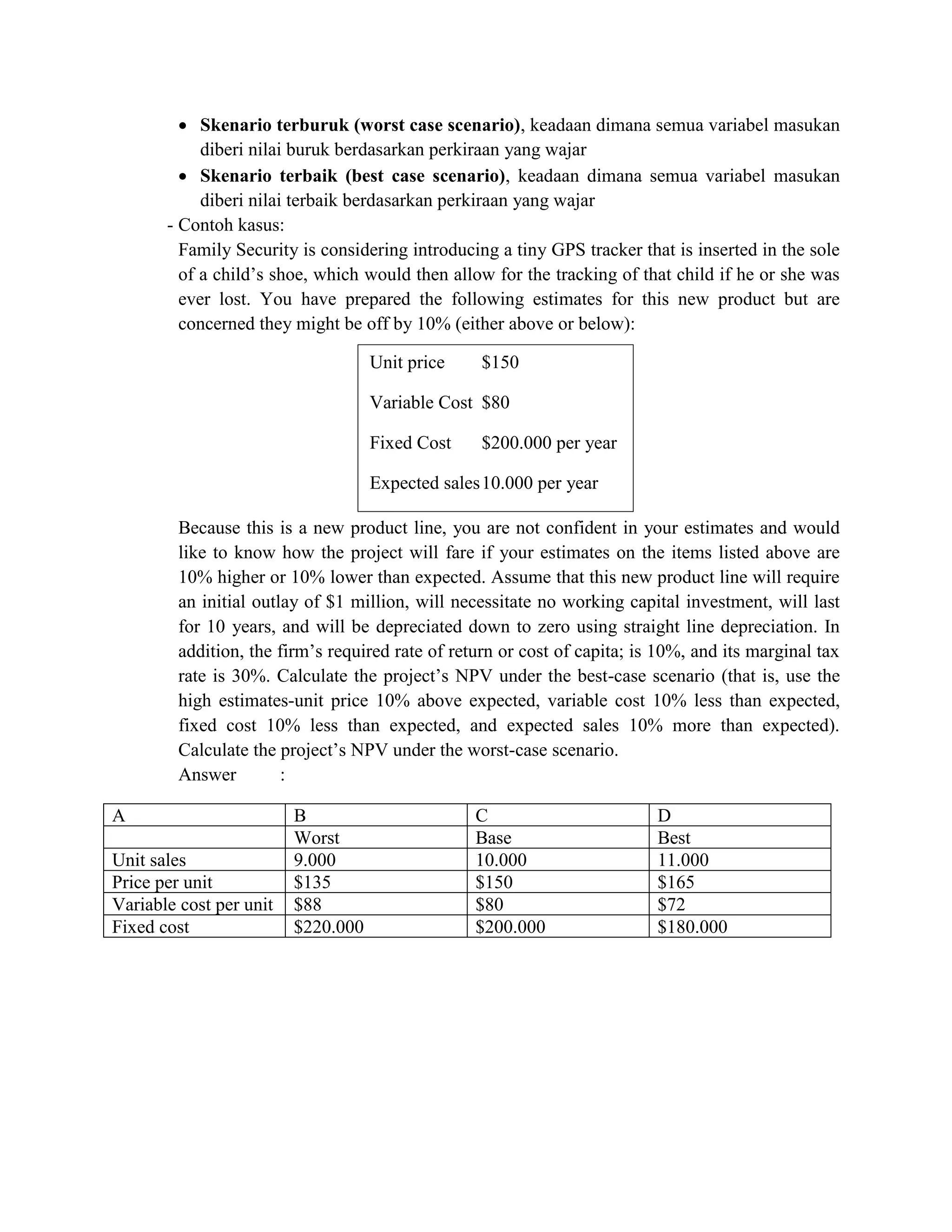 Risk Analysis and Project Evaluation/abshor.marantika/Leylita Rosyada/3-04 | PDF
