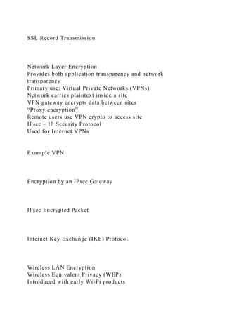 Chapter 13Network EncryptionChapter 13 OverviewRole of.docx