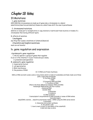 Chapter 13 notes | DOCX