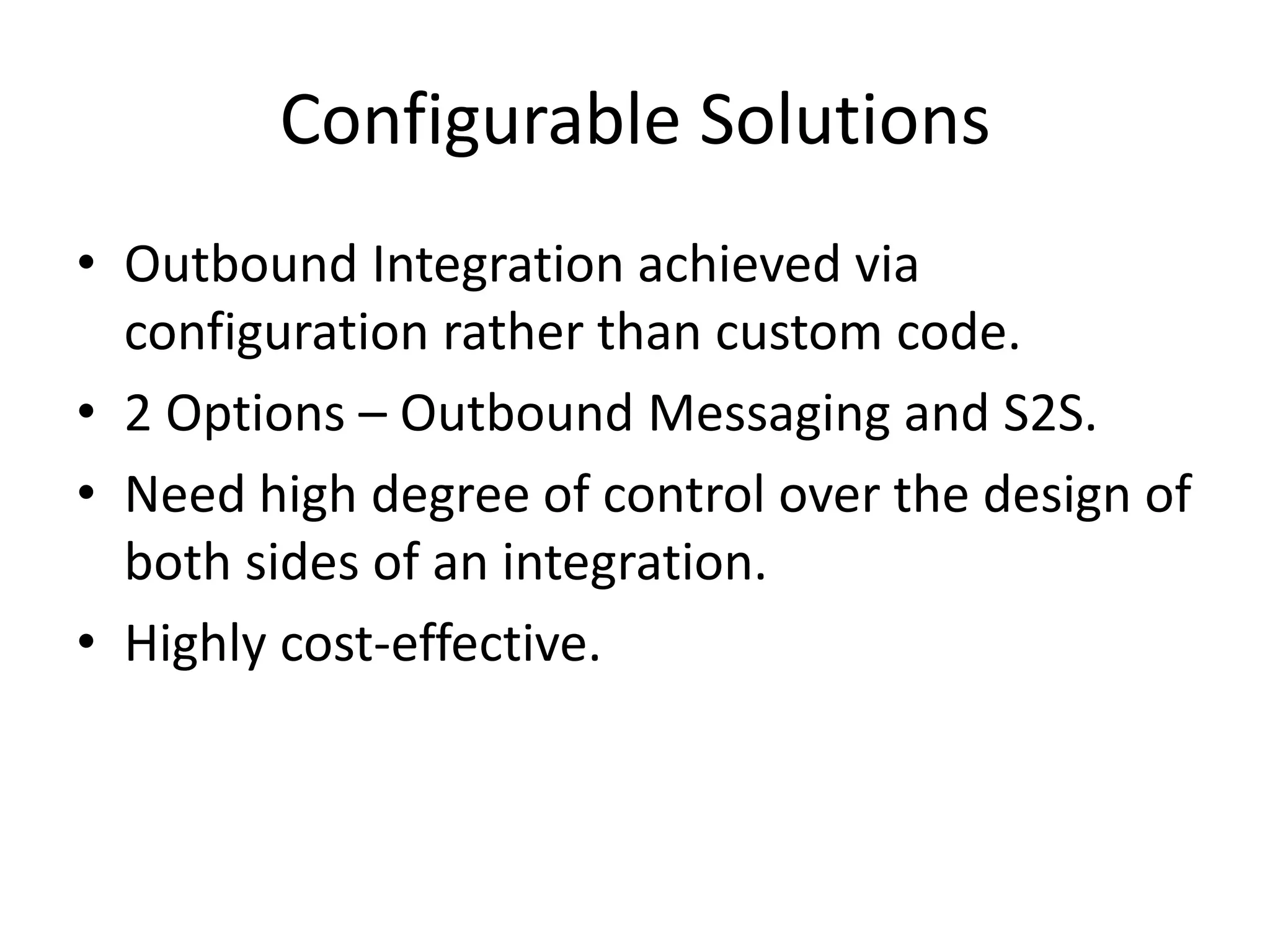 SFDC Outbound Integrations | PPT