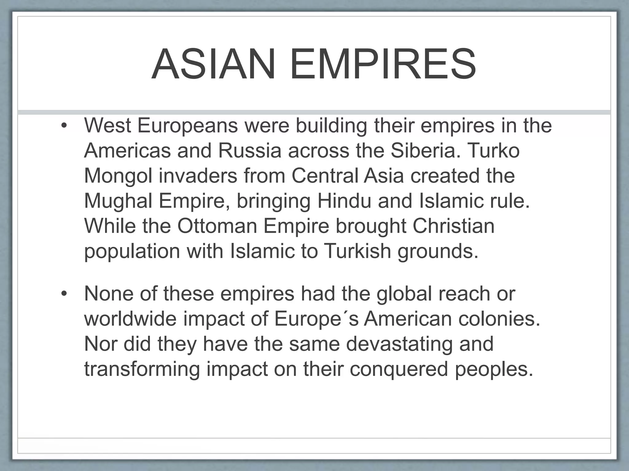 Chapter 13 political transformations : Empires and encounters 1450-1750 ...