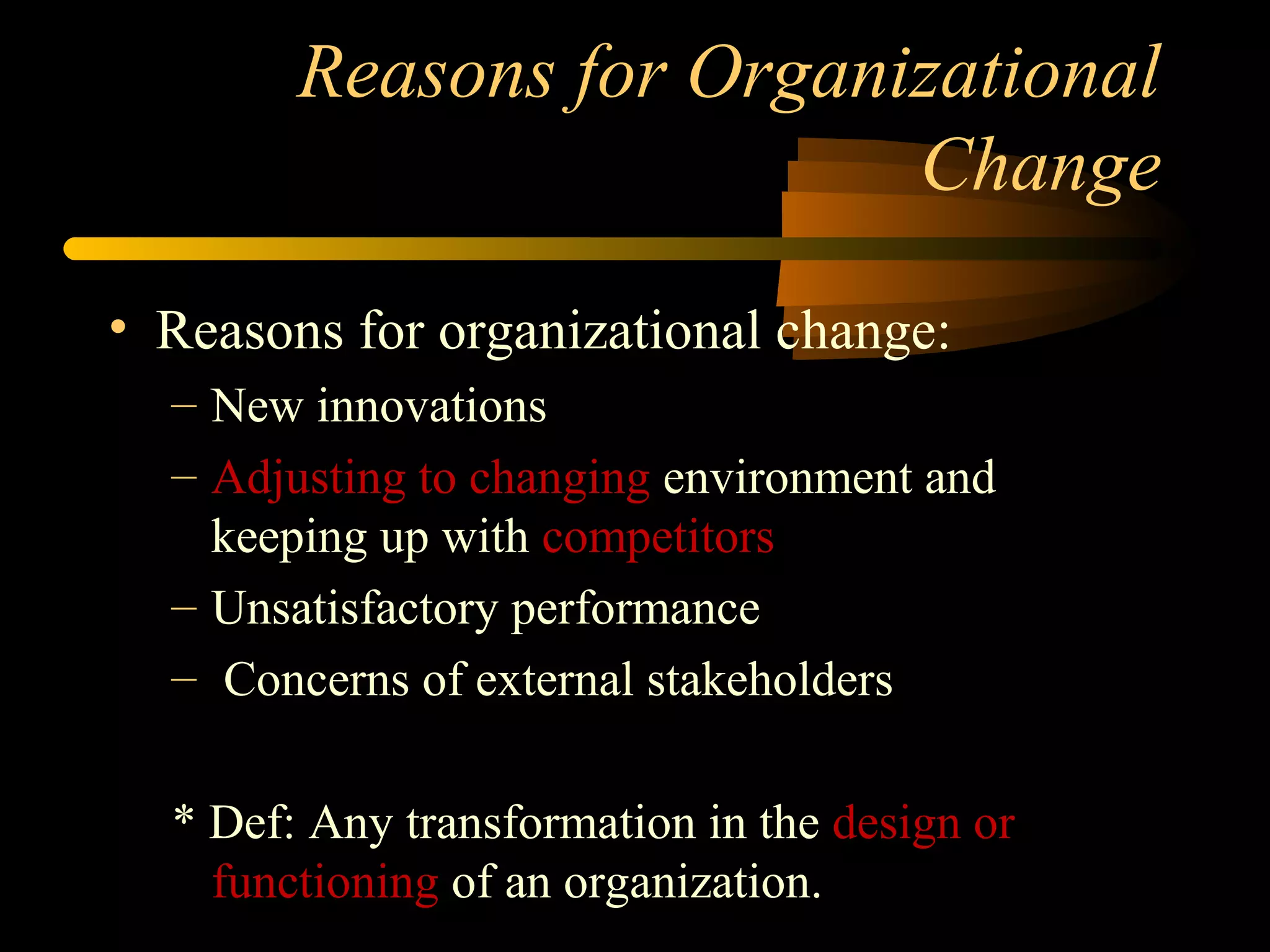 Organizational innovation and change | PPT