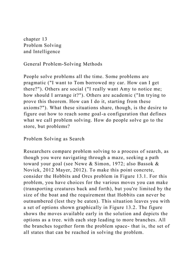 chapter 13Problem Solving and IntelligenceGeneral Problem.docx