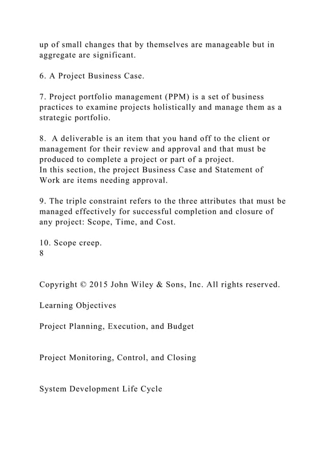 Chapter 13Project Management and SDLCPrepared by Dr. D.docx