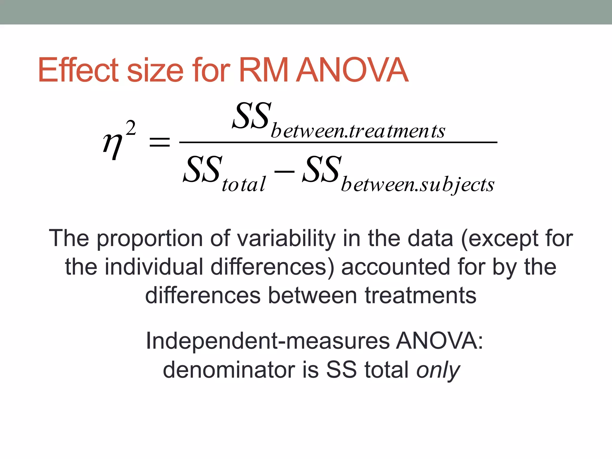 Repeated Measures ANOVA | PDF