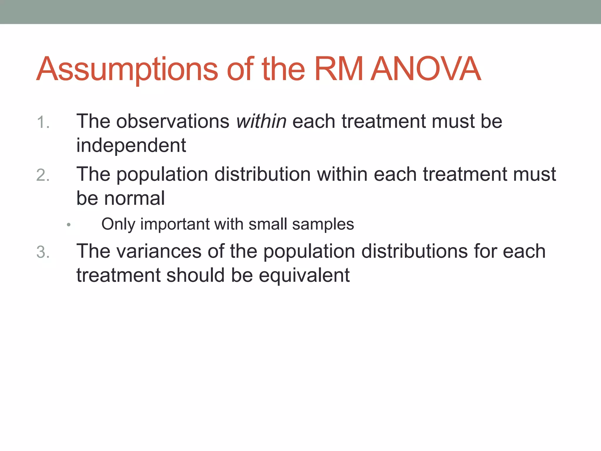 Repeated Measures ANOVA | PDF