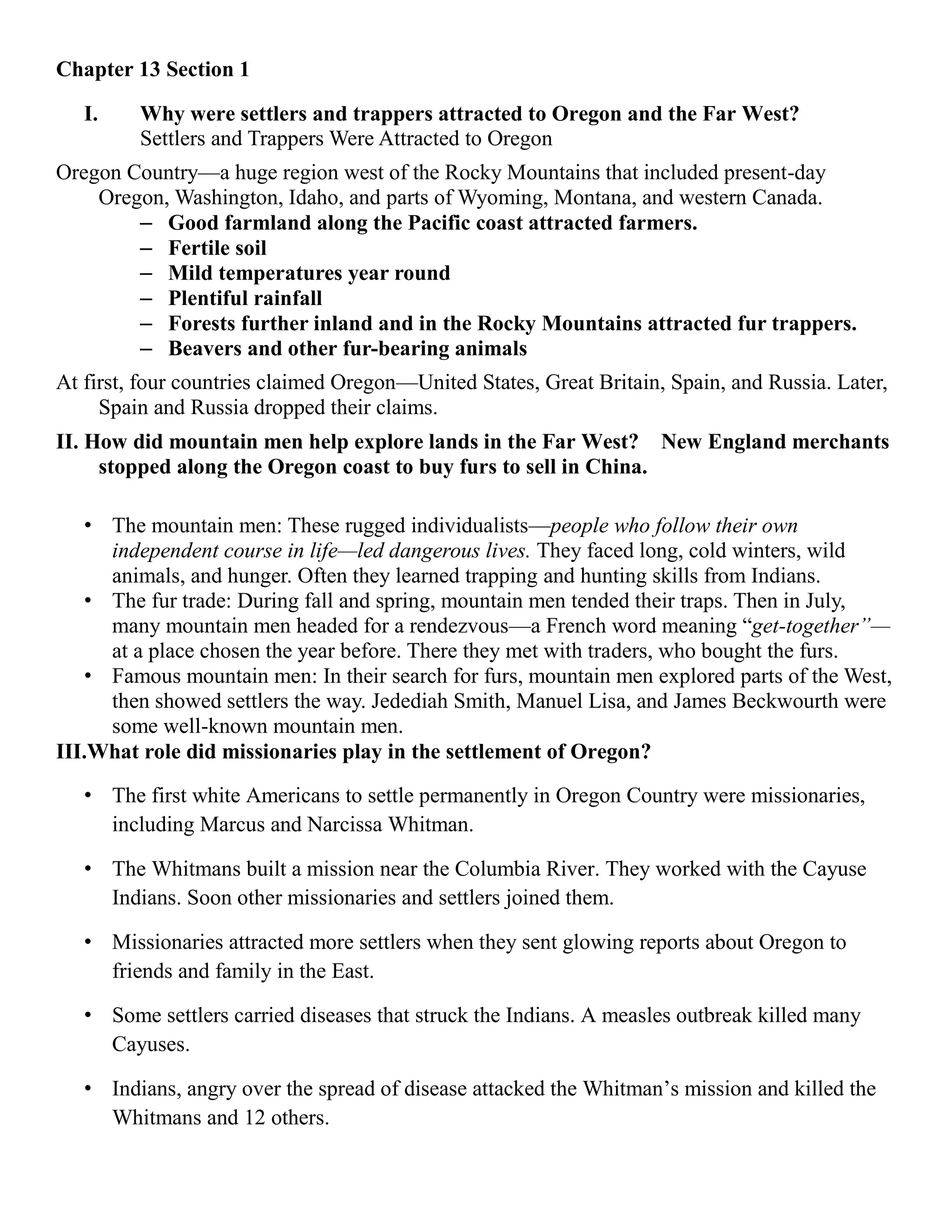 Chapter 13 section 1notes | DOCX