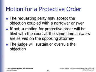 Chapter 13 thirteen interrogatories and requests for production | PPTX