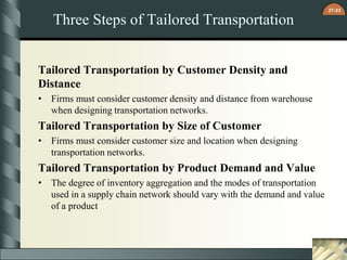Chapter 13 transportation in a supply chain | PPT