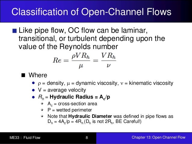 open channel flow