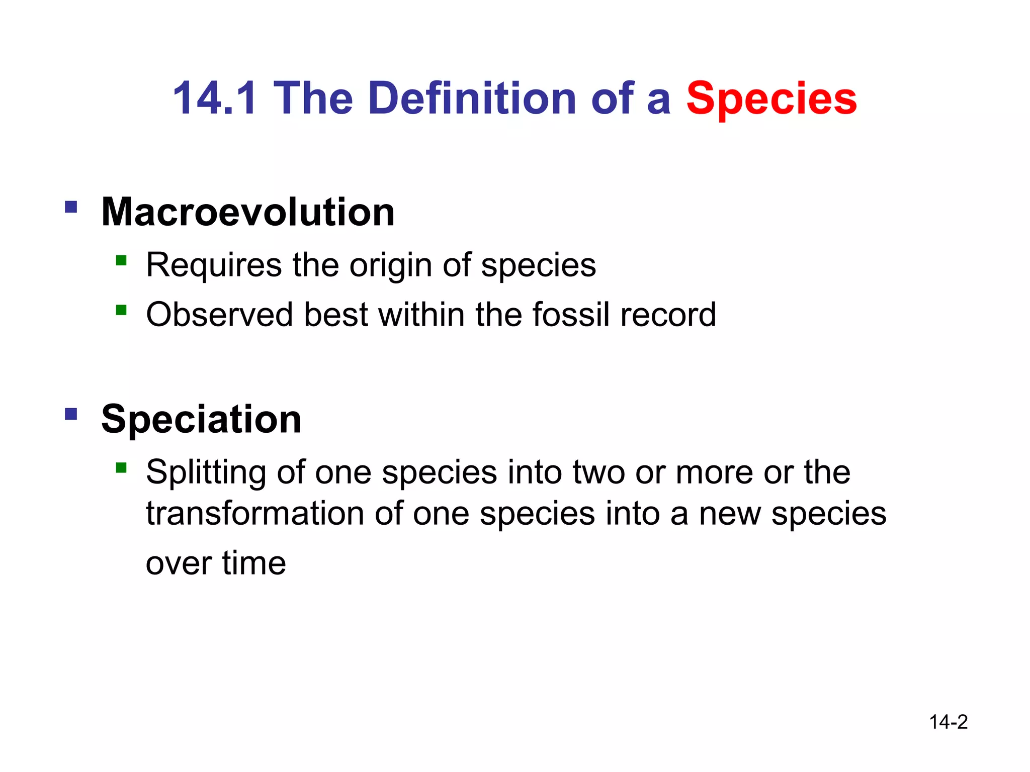 Bio 100 Chapter 14 | PPT