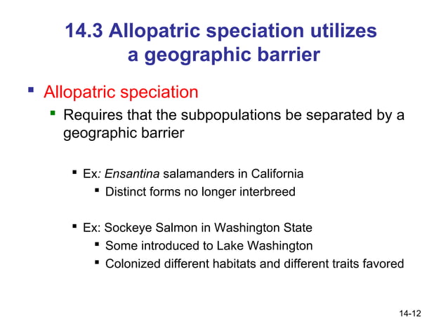 Bio 100 Chapter 14 | PPT