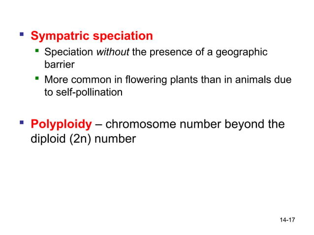 Bio 100 Chapter 14 | PPT