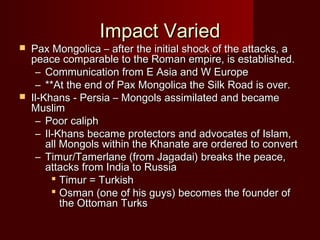 Chapter 14 - The Mongols | PPT