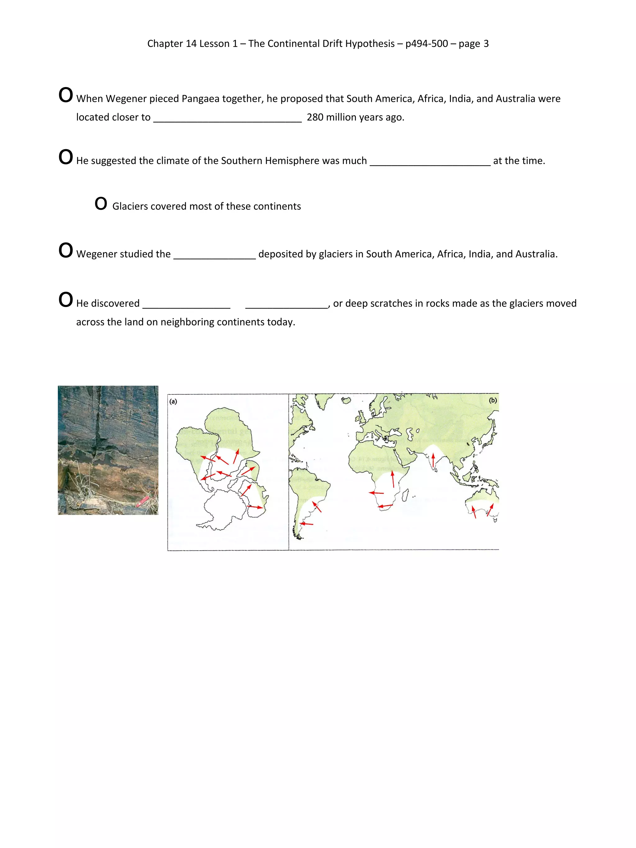 Chapter 14.1: Continental Drift Hypothesis | RTF