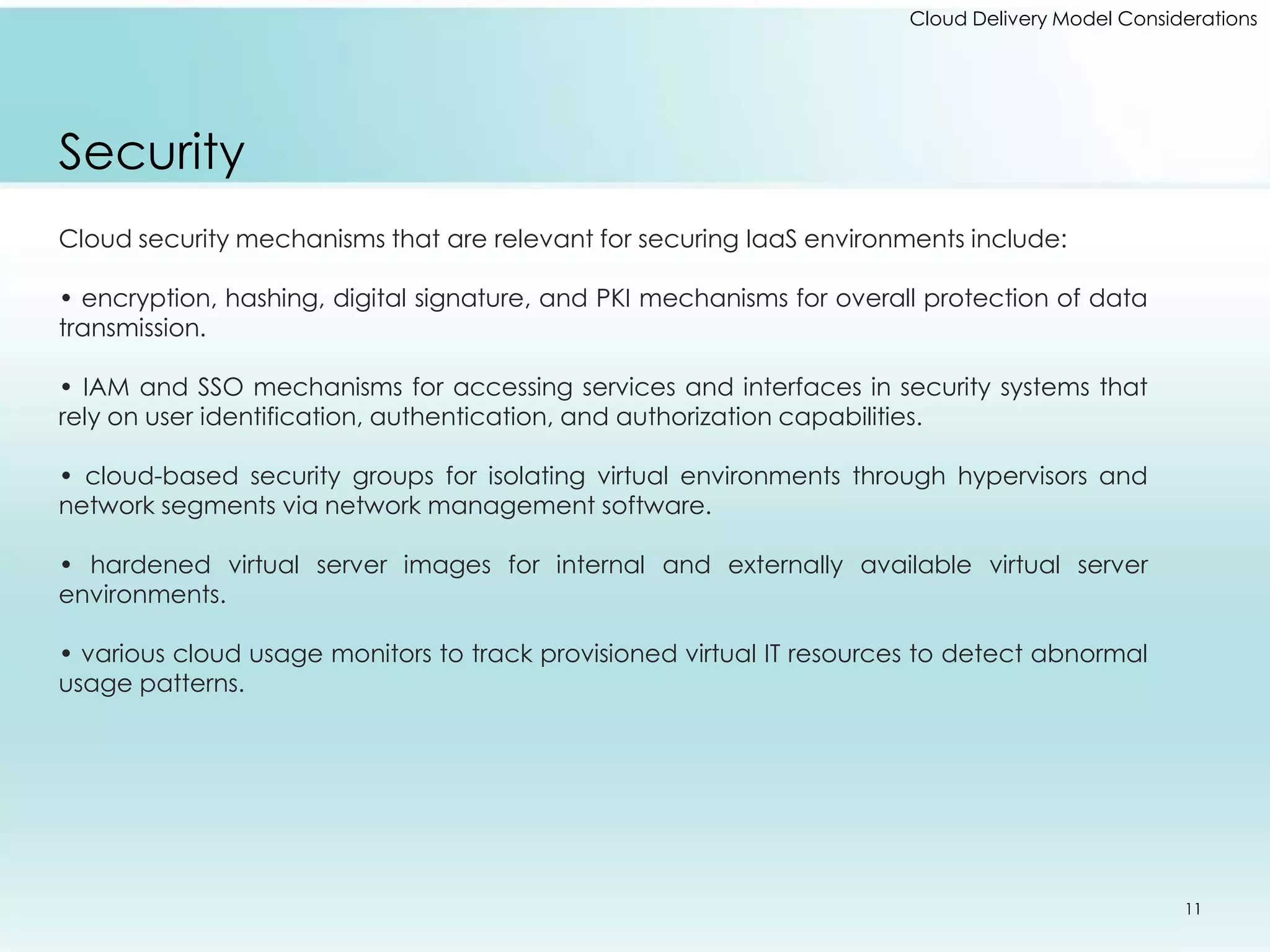 Cloud Delivery Model Considerations | PPTX