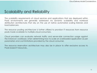 Cloud Delivery Model Considerations | PPTX