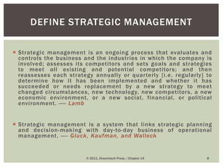 Chapter 14 management strategies in an organization | PPSX | Business ...