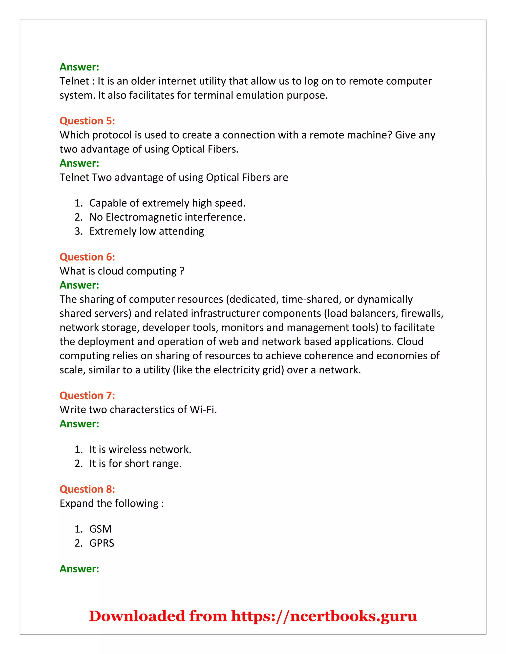 Chapter 14 Important questions | PDF