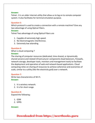 Chapter 14 Important questions | PDF