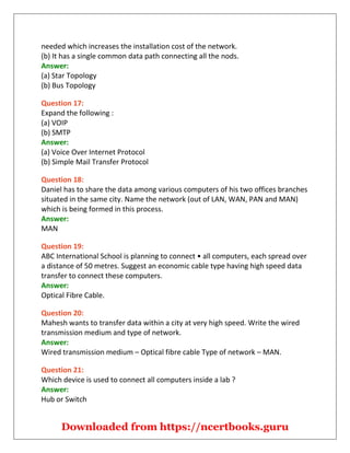 Chapter 14 Important questions | PDF