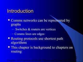Overview of Graph Theory and Least-Cost Paths Chapter 14 | PPT