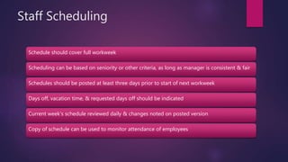 Chapter 14 Managing Front Office Operations HOT 333 | PPTX