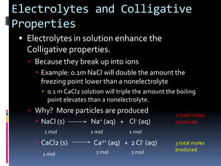 Chapter 14.2 : Colligative Properties | PPTX