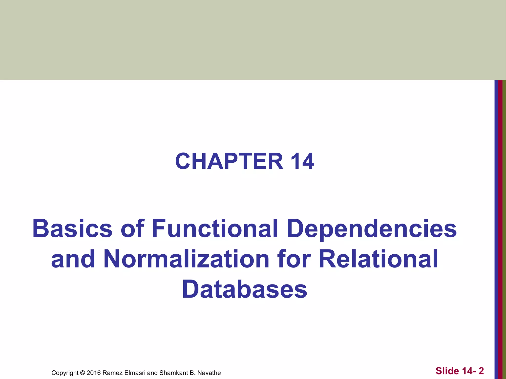 Chapter14 | PPT | Databases | Computer Software and Applications